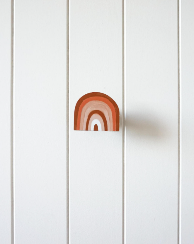 Rainbow Wooden Wall Hooks Set | KiKi Fashion Co.