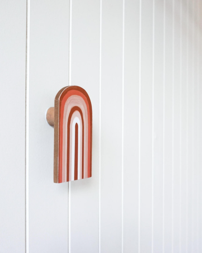 Rainbow Wooden Wall Hooks Set | KiKi Fashion Co.
